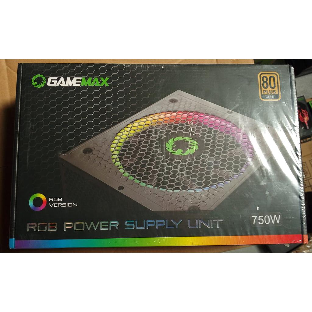 FUENTE DE PODER RGB 750W RGB-750w MODULAR 80PLUS GOLD GAMEMAX GAR: 06 MESES AREA 6 | TECNOLOGIAS ...