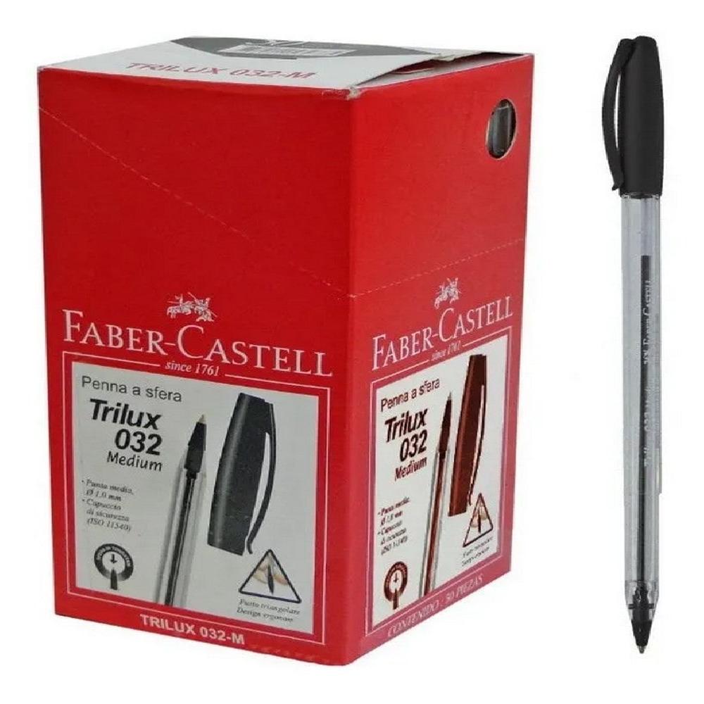 LAPICERO NEGRO 032 TRANSPARENTE TRILUX CAJA(X50) FABER CASTELL | TECNOLOGIAS SIGTEL SAC