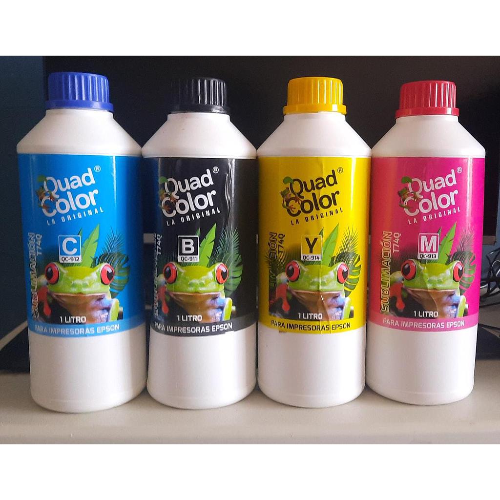 TINTA PARA SUBLIMAR 1 LITRO QUAD COLOR QC-914 AMARILLO | TECNOLOGIAS SIGTEL SAC