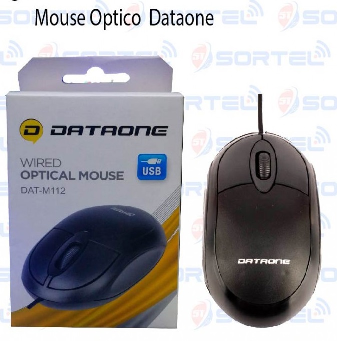 MOUSE CON CABLE DAT-M112 NEGRO HALION GAR: 1 MES | TECNOLOGIAS SIGTEL SAC
