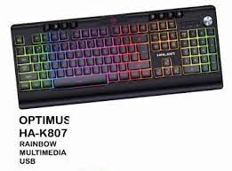 TECLADO GAMER CON CABLE OPTIMUS HA-K807 RAINBOW HALION GAR: 3 MESES | TECNOLOGIAS SIGTEL SAC