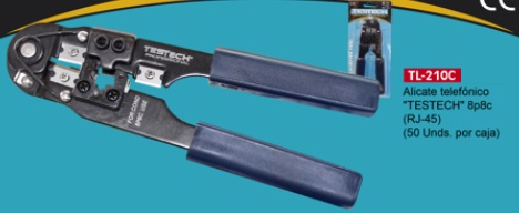 CRIMPING RJ45- RJ11-RJ12 TL-210C TESTECH | TECNOLOGIAS SIGTEL SAC
