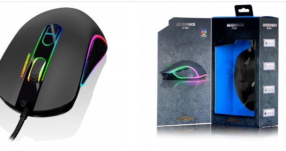 MOUSE CABLE GAMER FISHER MIC M810 MOUSE GAMER USB RGB 7B 4200DPI ...