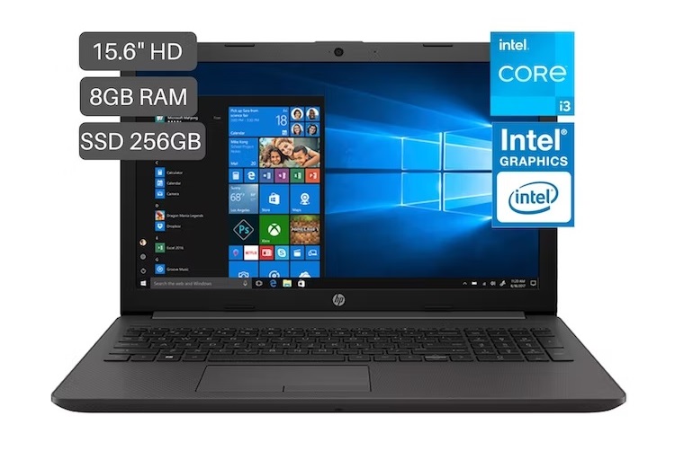 LAPTOP HP 250 G8 15.6" HD, CI3-1115G4, 8GB DDR4, SSD 256GB GAR: 12M-HP ...