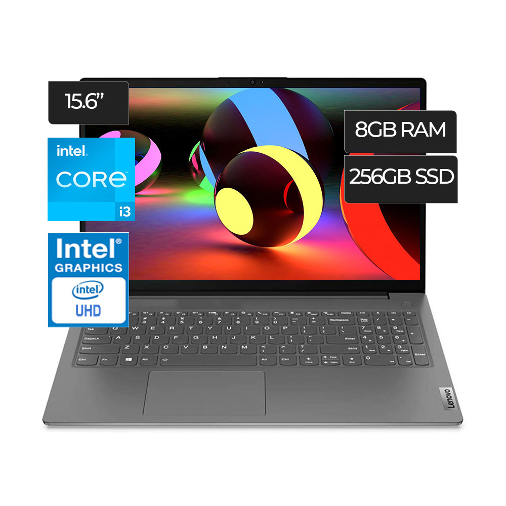 LAPTOP LENOVO I3-1115G4 3.0GHZ, RAM 8GB, SSD 256GB M.2, 15.6" FHD ...