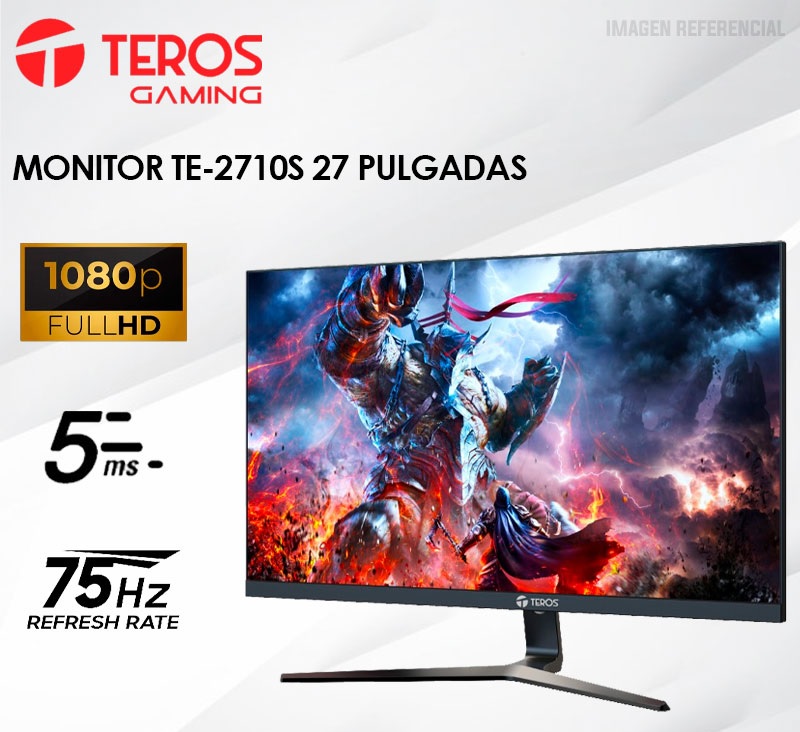MONITOR TEROS TE-2710S 27" VGA/HDMI 75HZ GAR: 12 MESES | TECNOLOGIAS ...