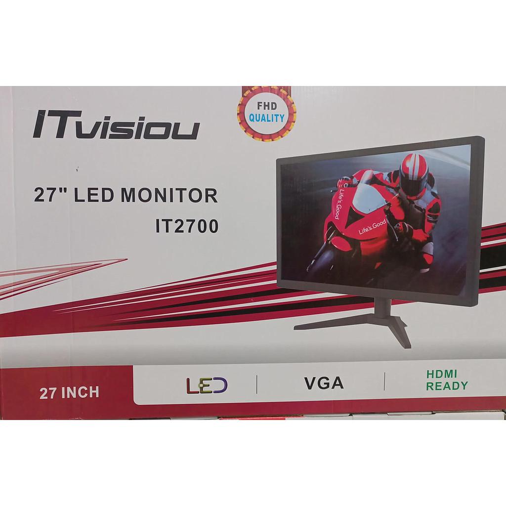MONITOR 27" FHD IT2700, 75HZ, 5MS, HDMI/VGA ITVISIOU GAR: 12MES | TECNOLOGIAS SIGTEL SAC