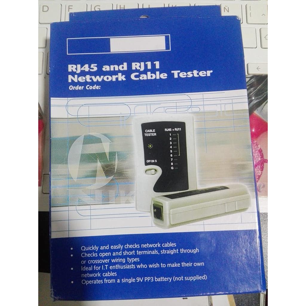 TESTEADOR PARA CABLE RED RJ45-RJ11 NETWORK GAR: 2 MESES | TECNOLOGIAS ...