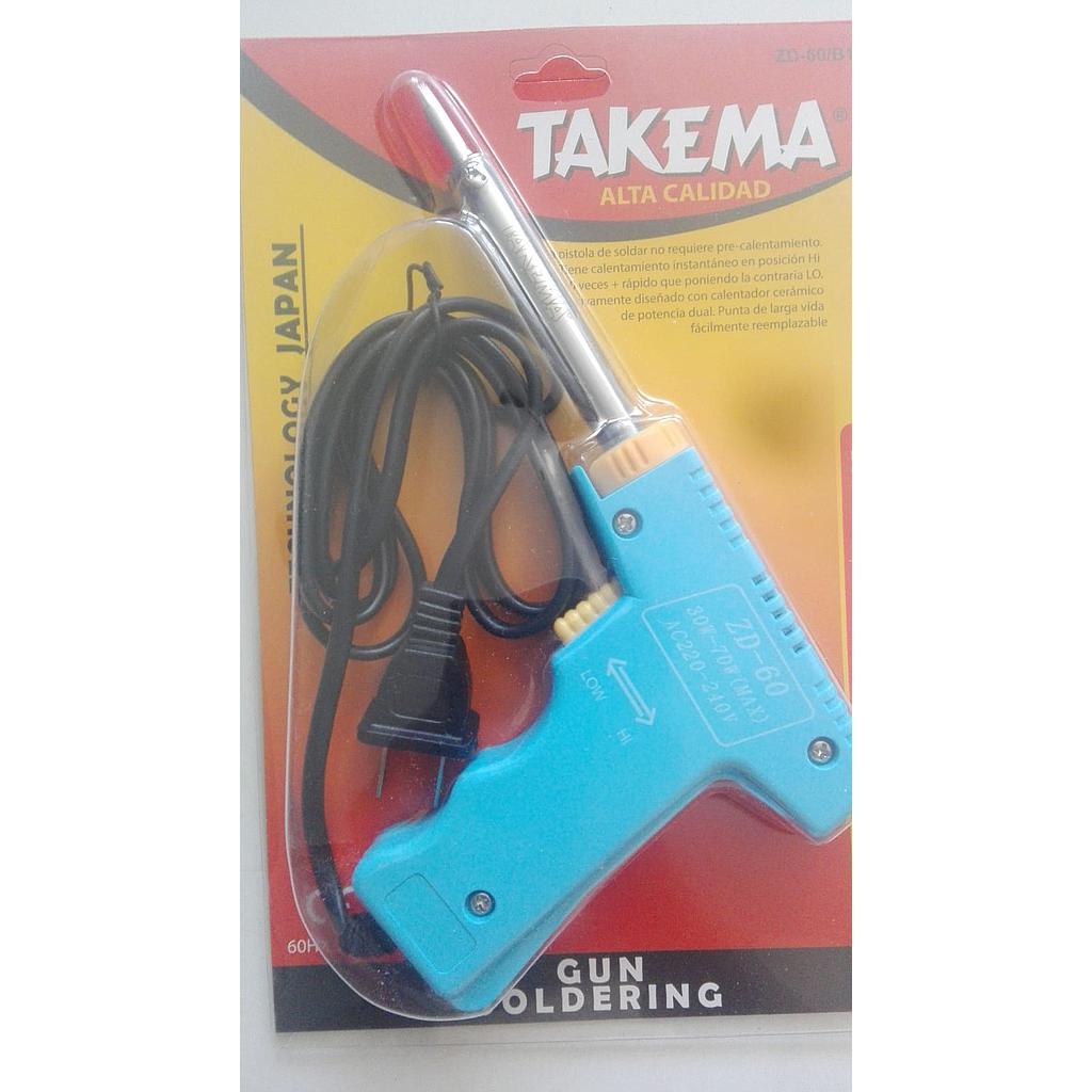 CAUTIL TIPO PISTOLA DE 30-70W AZUL TAKEMA DIF. GAR:30 DIAS ...