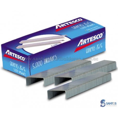 GRAPAS ARTESCO 26/6 CAJA 5000 UNID ARTESCO | TECNOLOGIAS SIGTEL SAC