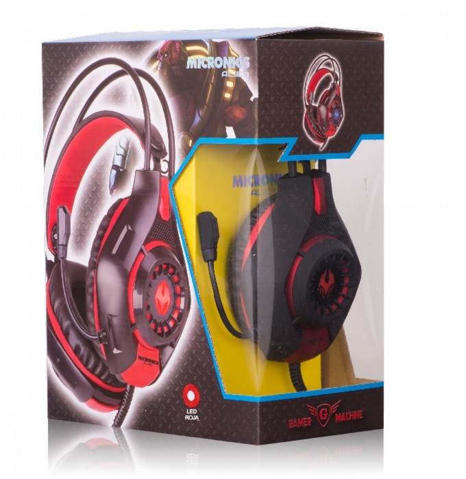 AUDIFONO GAMER ALIEN MIC HG815 LED C/MICRO MICRONICS GAR:30 DIAS ...
